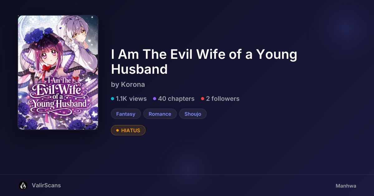 I Am The Evil Wife of a Young Husband by Korona | ValirScans