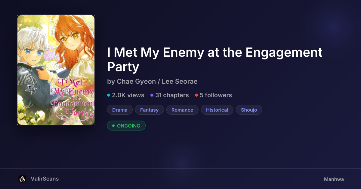 I Met My Enemy at the Engagement Party by Chae Gyeon / Lee Seorae ...